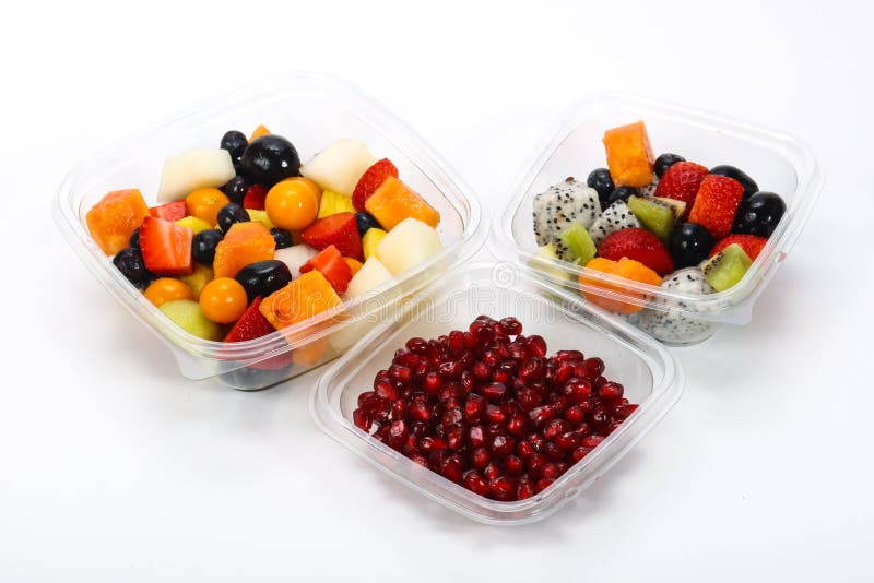 Sliced Fruit Mix in the Box Stock Image - Image of fresh, berry: 162763047