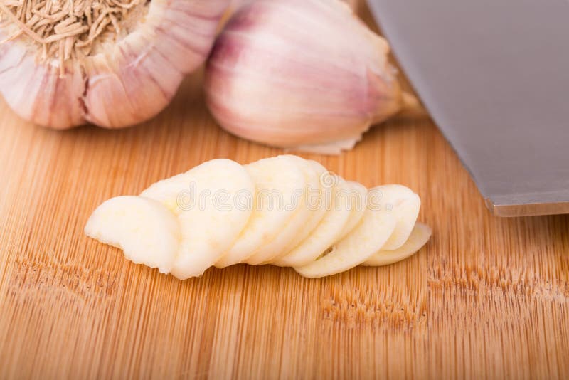 Sliced Garlic stock image. Image of refreshment, ingredient - 35146507