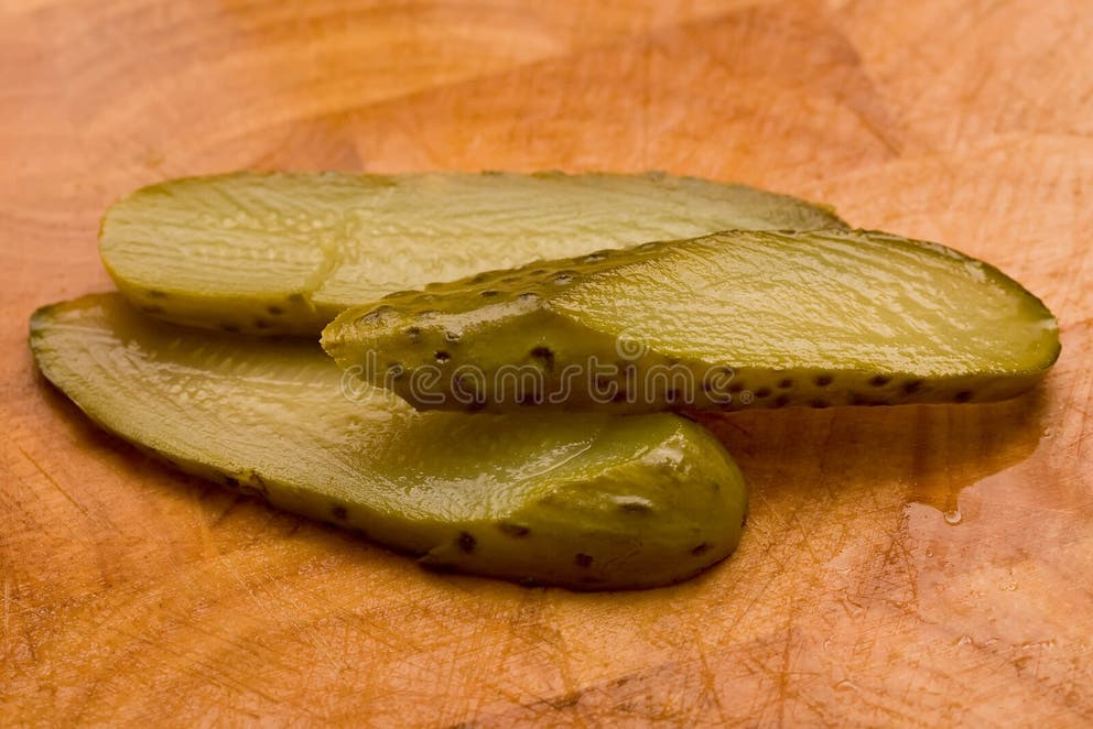 Sliced Gherkin stock photo. Image of pickled, ingredients - 9744764