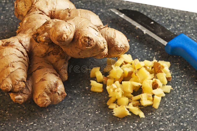 Sliced ginger stock image. Image of chinese, chopping - 27352743