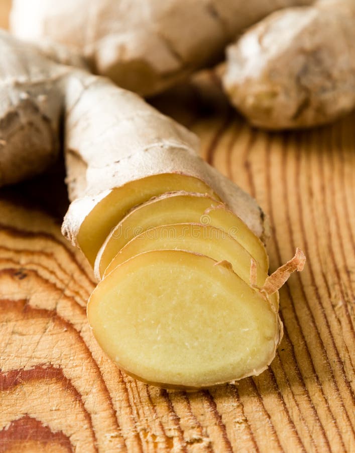 Sliced ginger stock photo. Image of brown, food, seasoning - 60682114