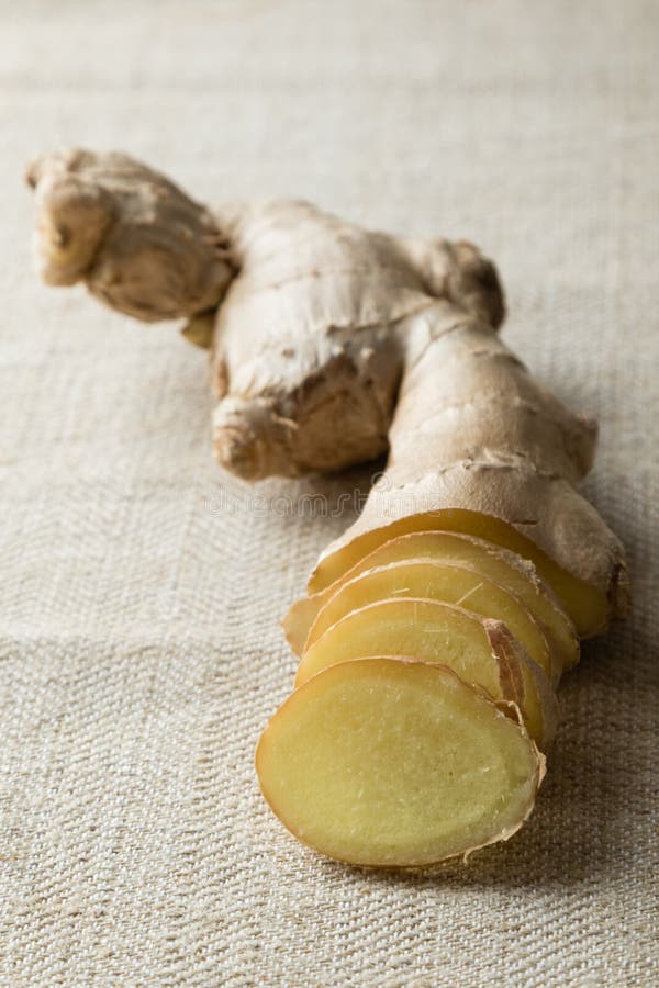 Sliced ginger stock photo. Image of asian, healthy, brown - 60682546