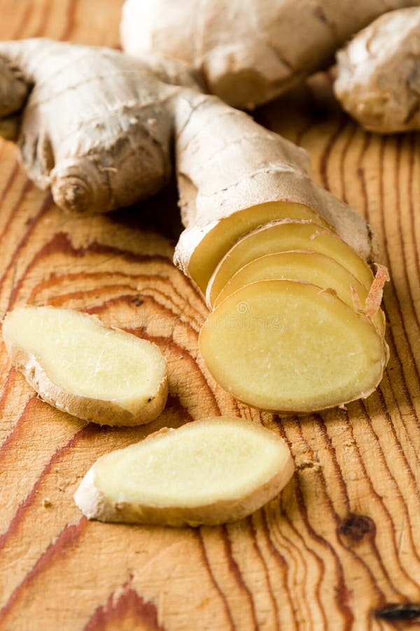 Sliced ginger stock photo. Image of rustic, fresh, natural - 60682692