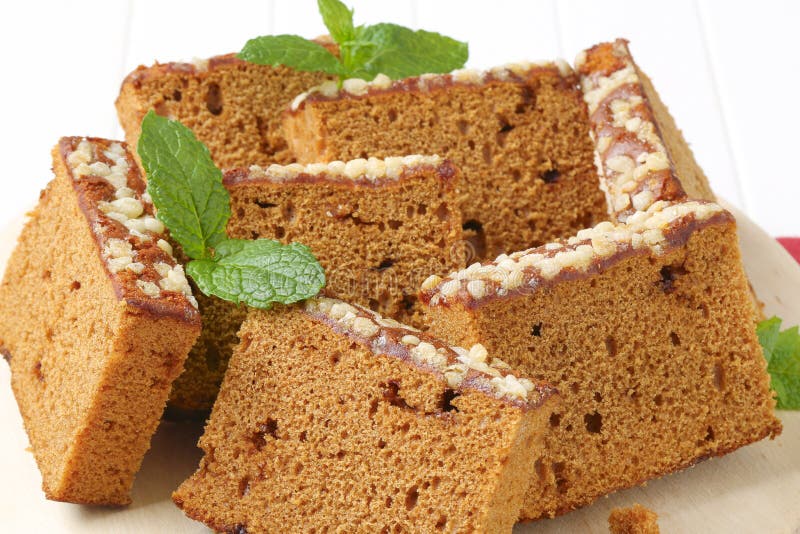 Sliced gingerbread stock image. Image of piece, leaf - 62155525