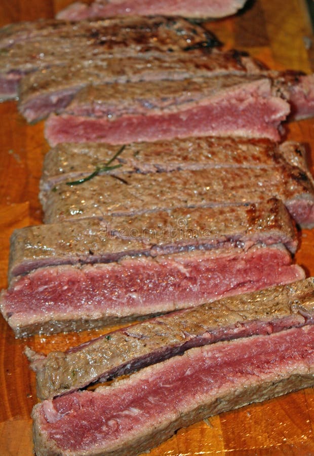 Sliced grilled beef served stock photo. Image of food - 24684604