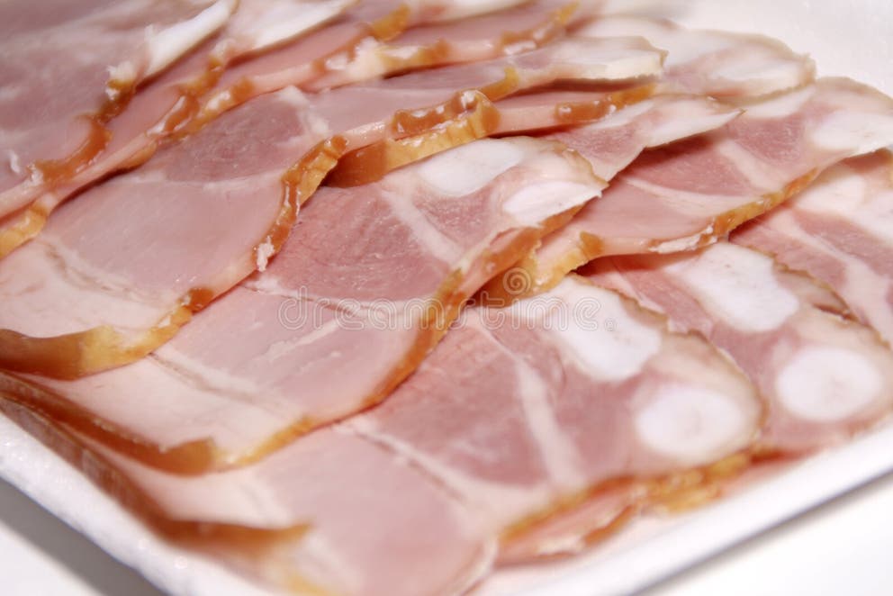 Sliced ham container stock photo. Image of appetizer, sclies - 9118168