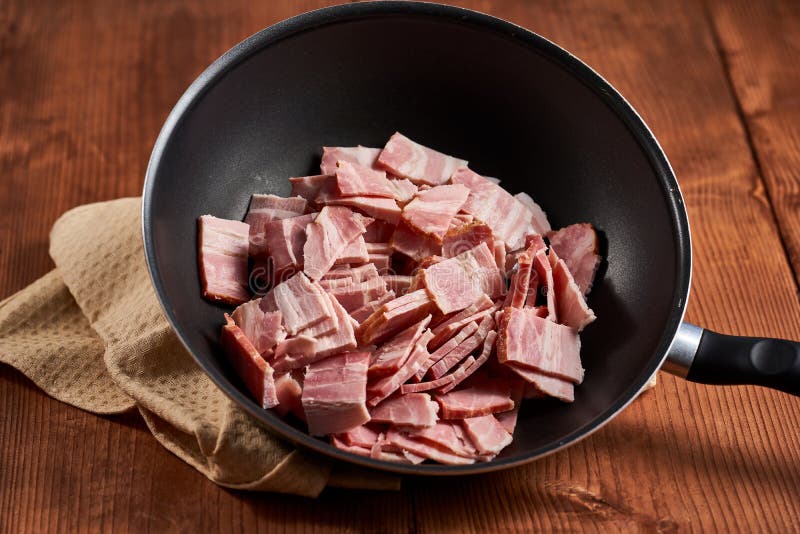 Sliced ham in a pan stock image. Image of sliced, animal - 208010475