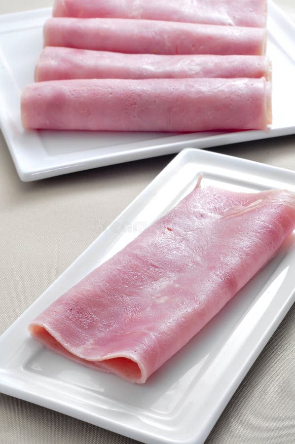 Sliced ham stock image. Image of charcuterie, cuts, cooked - 33363765