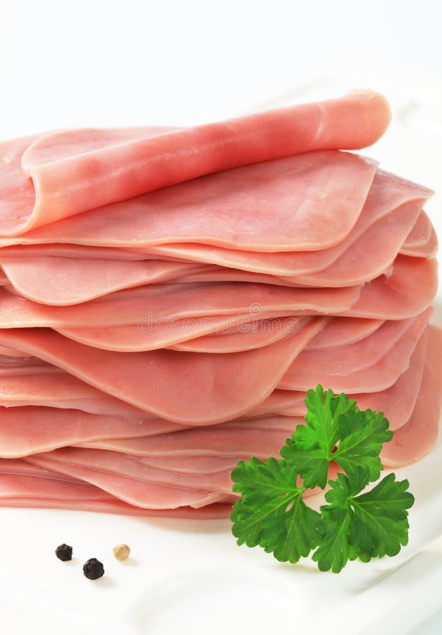 Sliced Ham Pile Stock Images - Download 1,395 Royalty Free Photos