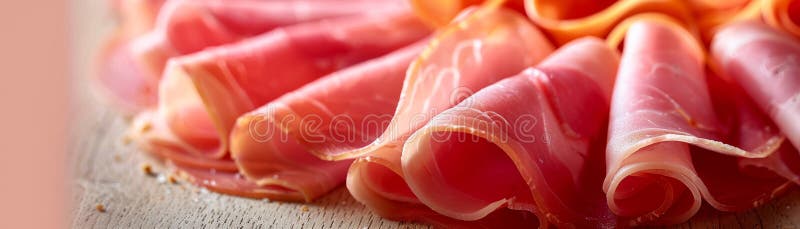 Sliced Ham and Swiss Cheese on Display, Perfect for Upscale Sandwiches ...