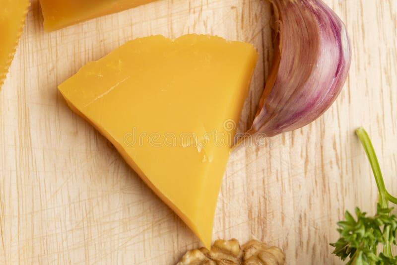 Sliced Hard Cheese Made from Milk Stock Image - Image of yellow, eating ...