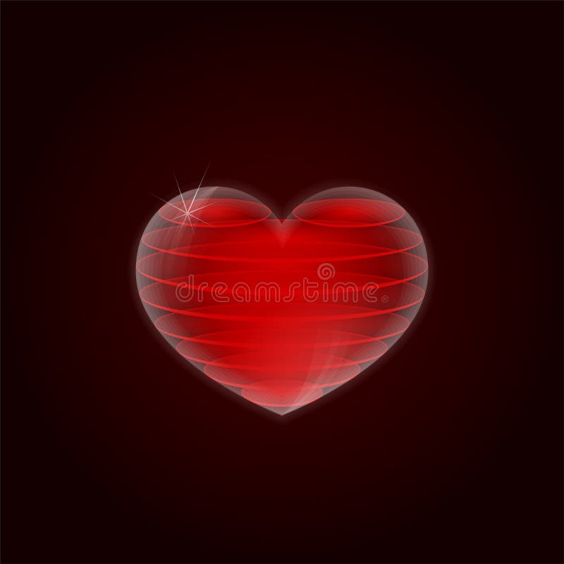 Sliced heart stock vector. Illustration of harmony, marriage - 29153365