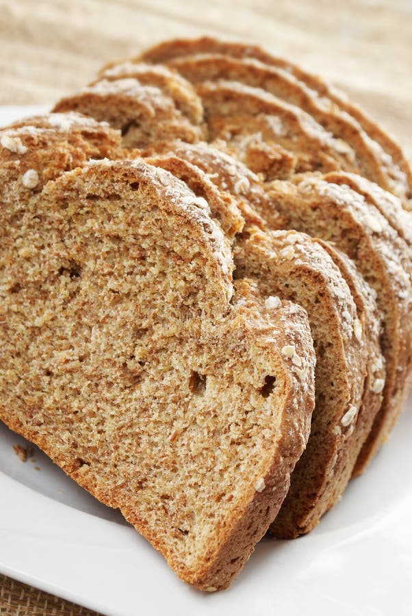 Sliced Irish wheaten bread stock image. Image of plate - 27835031