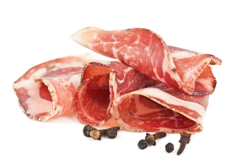 Sliced italian ham stock image. Image of food, pork, eating - 37641355