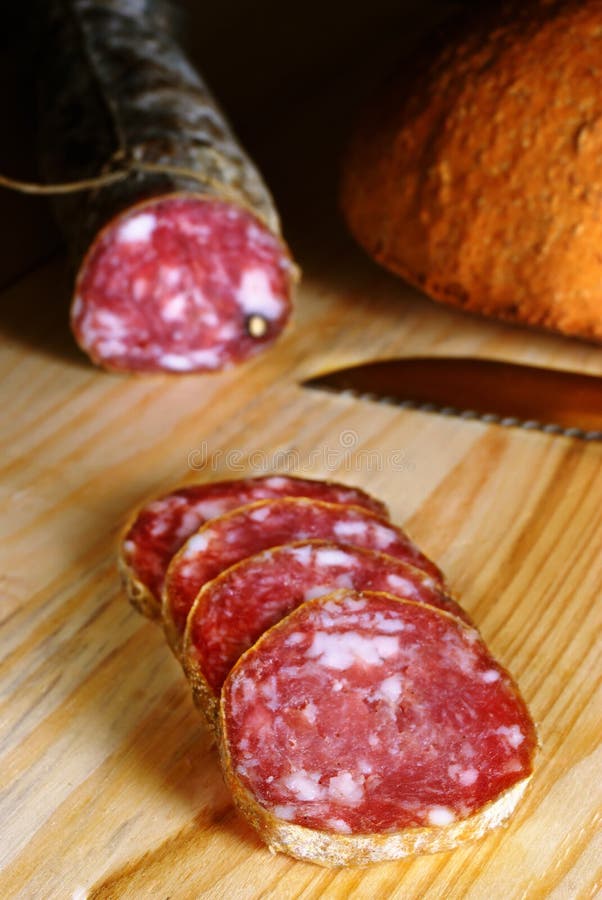 Italian Ham and Salami with Herbs Stock Photo - Image of breakfast ...