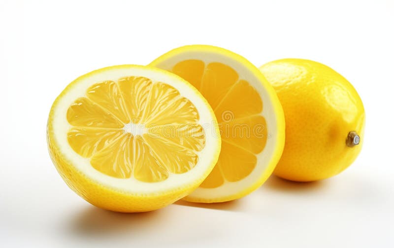Sliced Lemon Piece on Transparent Background Stock Illustration ...