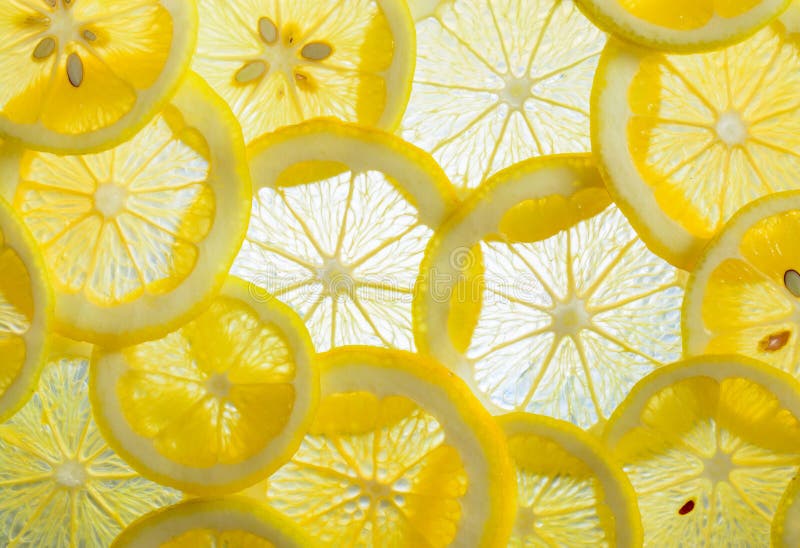 Sliced lemon stock image. Image of object, slices, abstract - 33042727