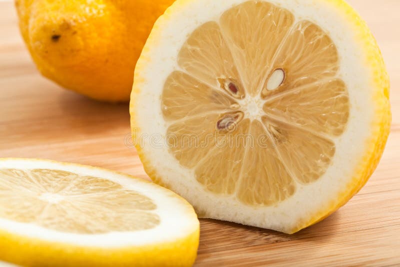 Sliced Lemons stock image. Image of crop, citrus, yellow - 16436801