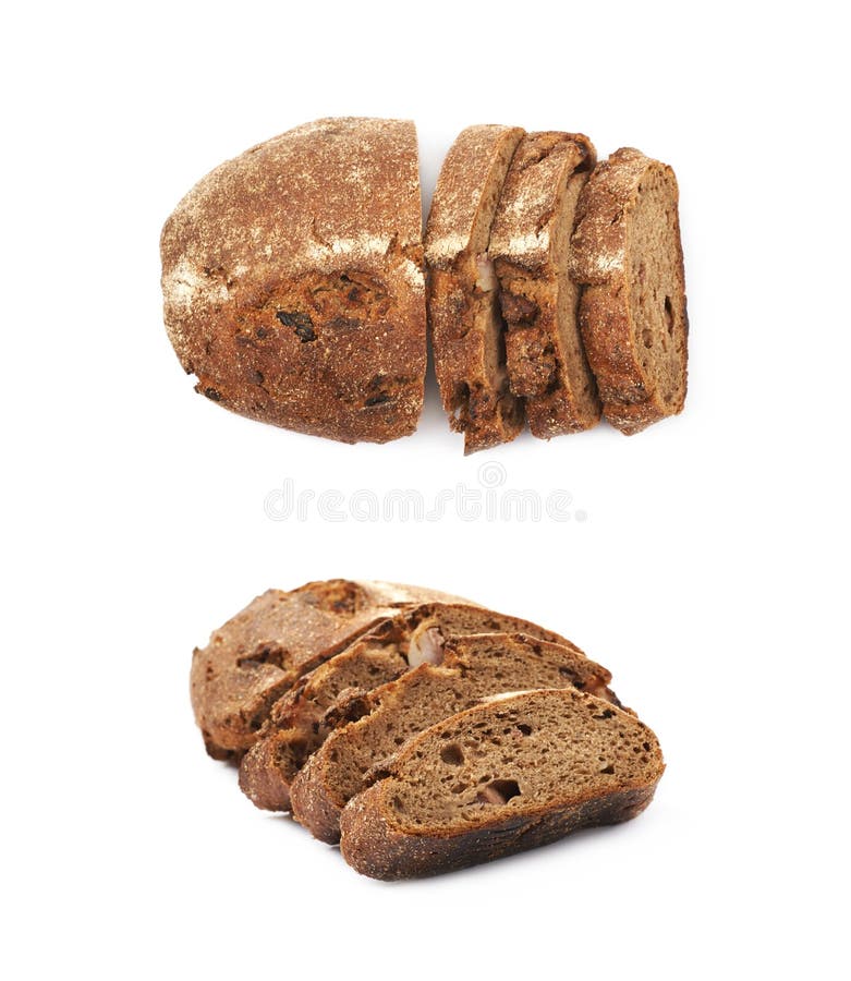 Sliced Loaf of Bread Isolated Stock Photo - Image of bakery, food: 76388528