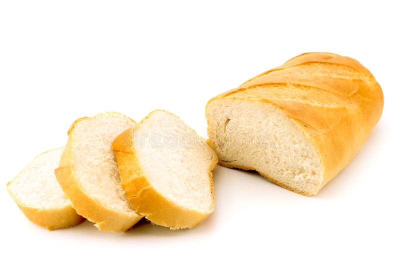 Sliced loaf of bread stock image. Image of baked, crust - 95386229