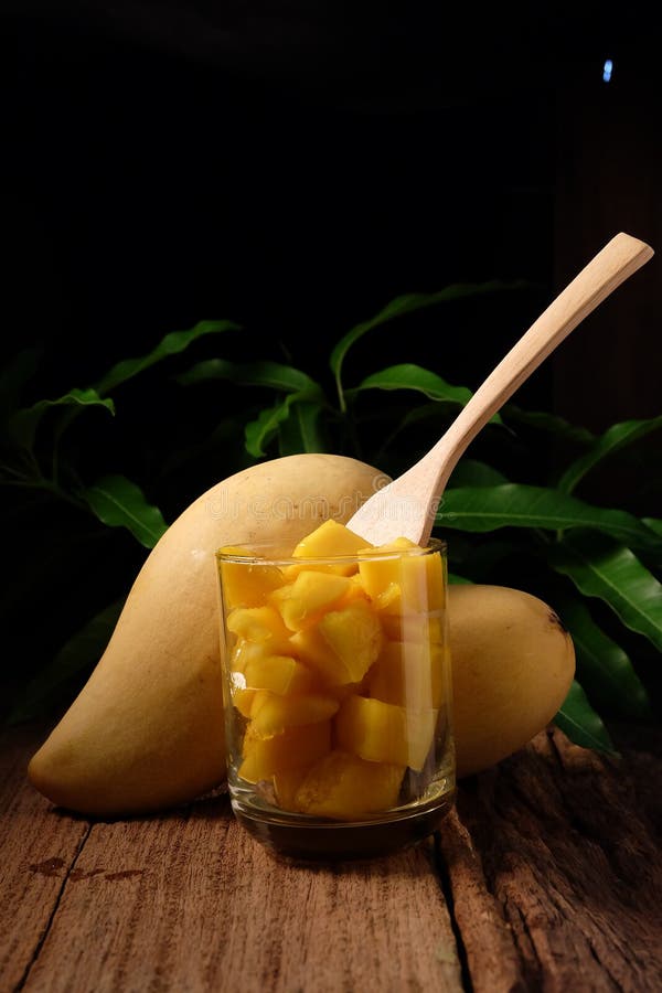 Sliced Mango stock image. Image of material, block, oldfashioned ...