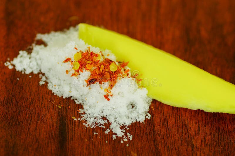 Raw Mango Salt Chilli Powder Stock Photos - Free & Royalty-Free Stock ...