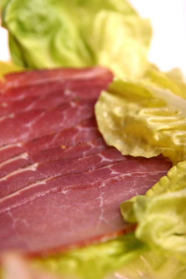 Sliced meat stock image. Image of freshness, cutting, board - 1996917