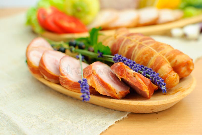 Meat rolls in oven stock image. Image of luncheon, hash - 108658087