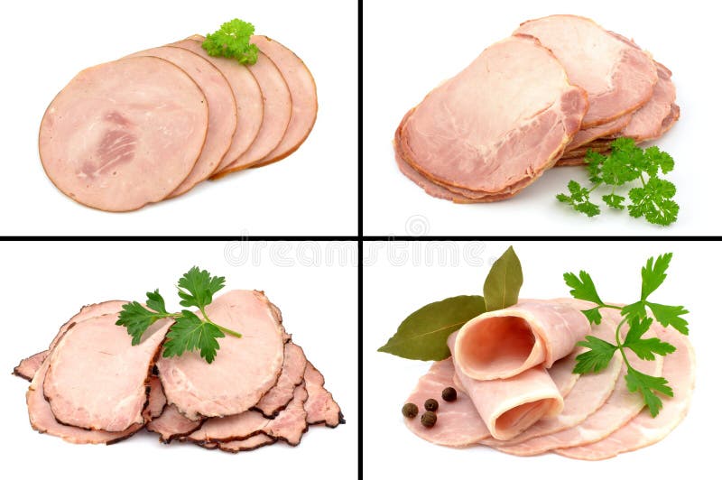Sliced meats stock photo. Image of white, sliced, meal - 313433542