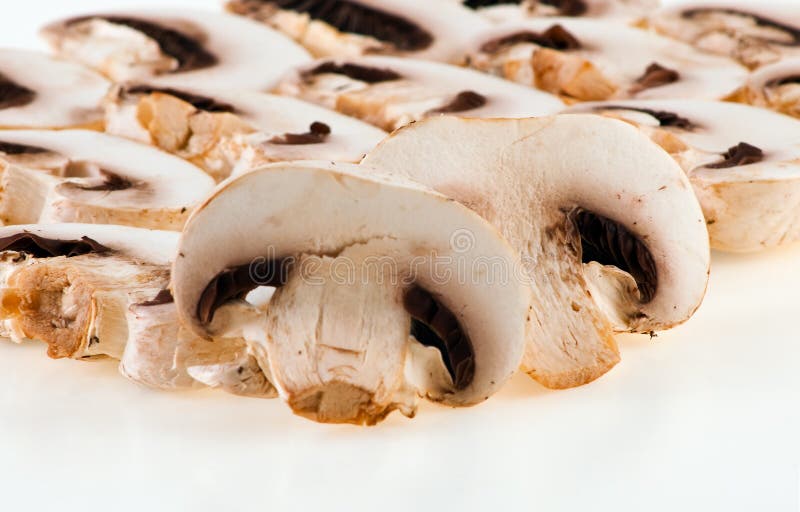 Sliced Mushrooms stock image. Image of high, sliced, white - 27560013