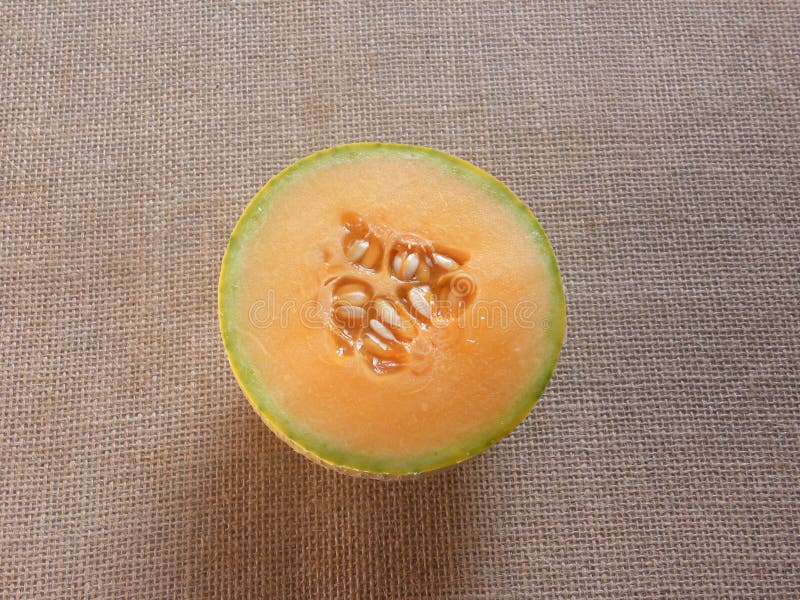 Netted Muskmelon and Sun Melon Stock Image - Image of golden, food ...