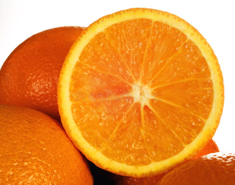 Sliced orange stock image. Image of orange, macro, delicious - 2282991