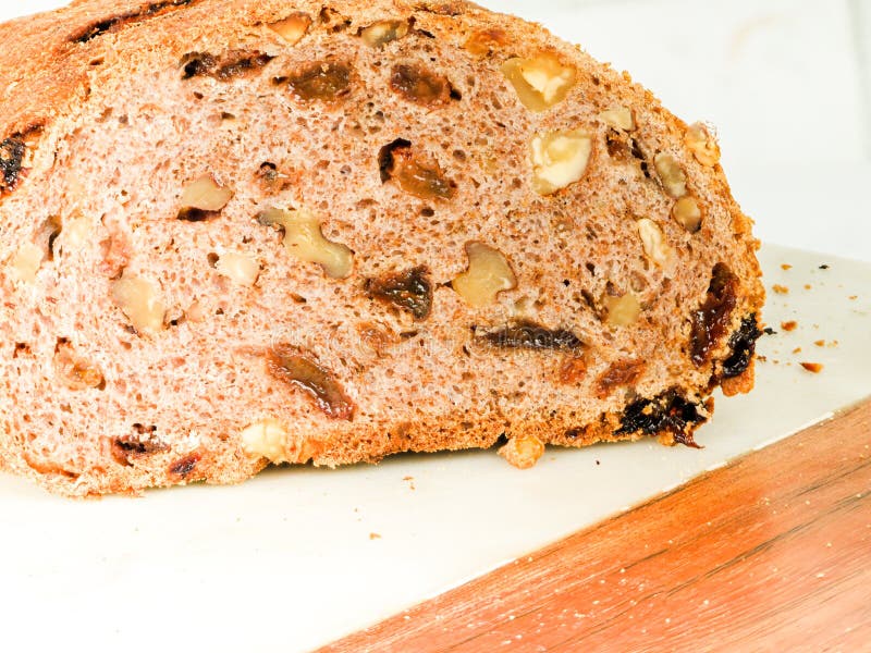 Sliced Organic Multi Cereal Olive Bread Bun Stock Photo - Image of ...