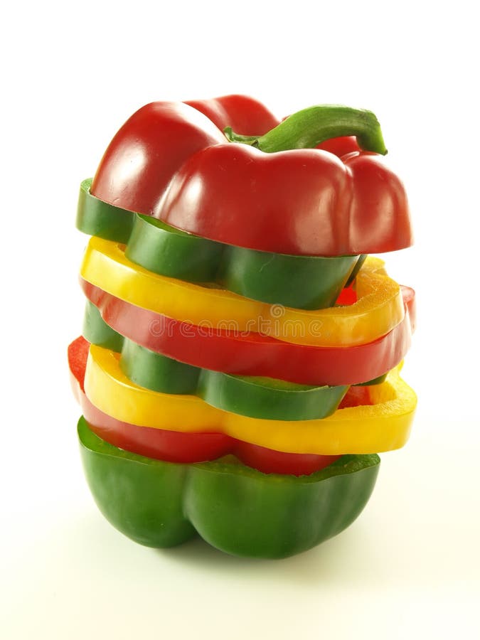 Sliced paprika stock photo. Image of vitamins, bell, composition - 26257880
