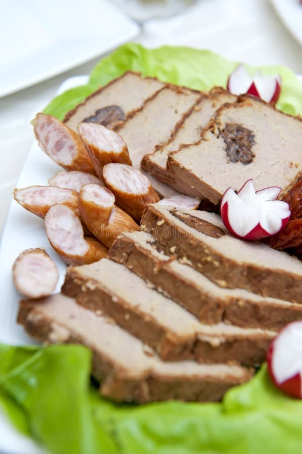 Sliced pate stock image. Image of homemade, burning, garnish - 22755645