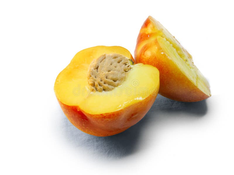 Half peach stock image. Image of vegetarian, round, fresh - 1221167