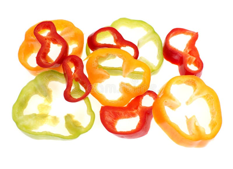 Sliced peppers stock image. Image of green, health, diet - 25394783