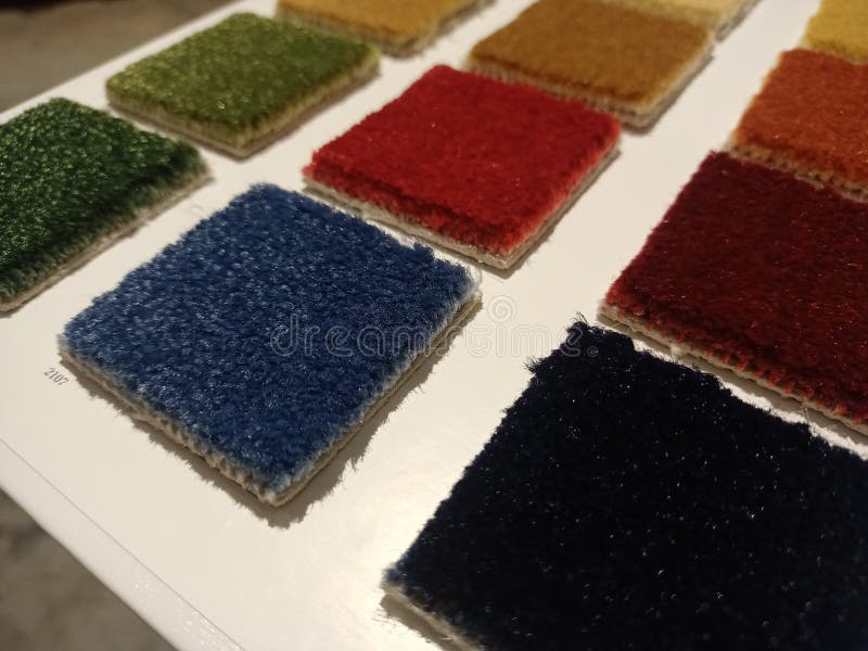 Sliced Pieces of Carpet. Samples of Flooring. Home Carpet Stock Photo ...