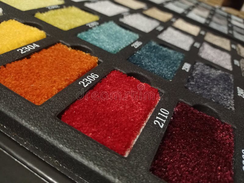 Sliced Pieces of Carpet. Samples of Flooring. Home Carpet Stock Image ...