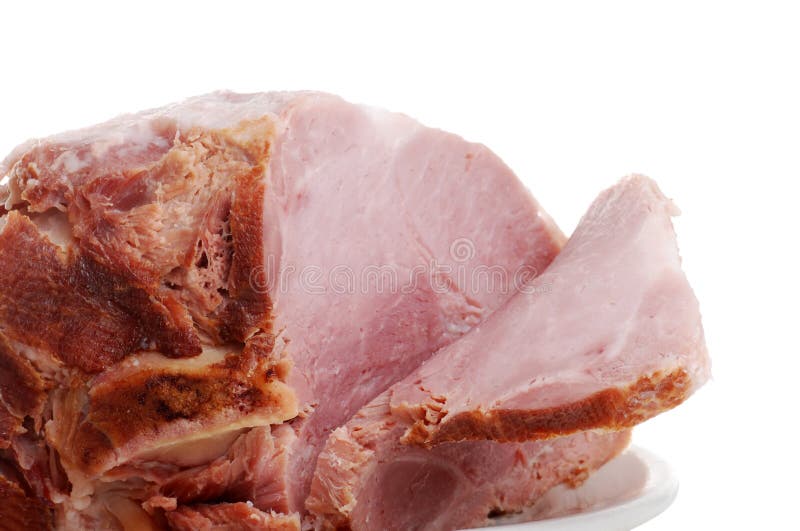Pork picnic shoulder ham stock photo. Image of isolated - 11548396