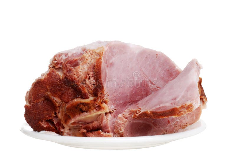 Pork picnic shoulder ham stock photo. Image of isolated - 11548396