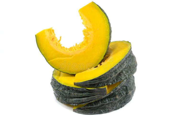 Sliced Pumpkin stock image. Image of closeup, white, slice - 56837855