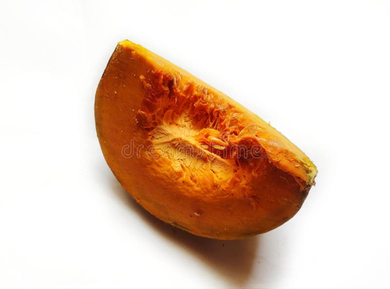 Pumpkin Slice in Isolated Background Stock Photo - Image of fresh, fall ...