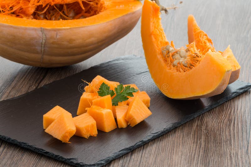 Sliced pumpkin stock image. Image of squash, edible, healthy - 38633879