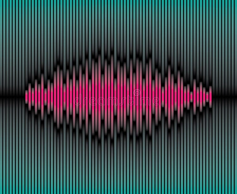 Purple Waveform Vector Background Stock Illustration - Illustration of ...