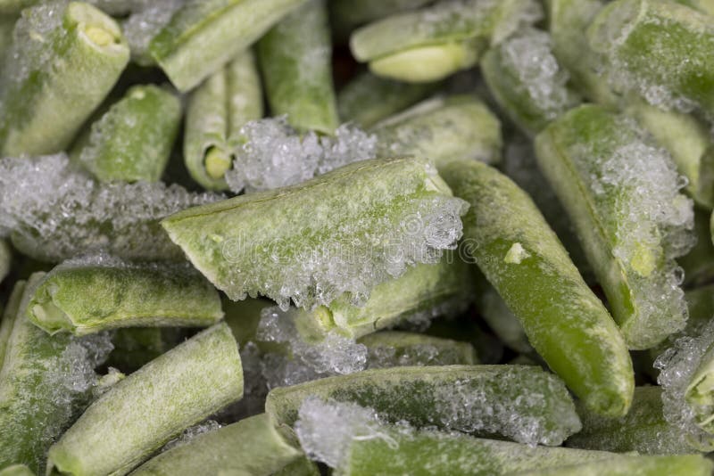 Sliced and Quick Frozen Green Beans Stock Image - Image of natural ...