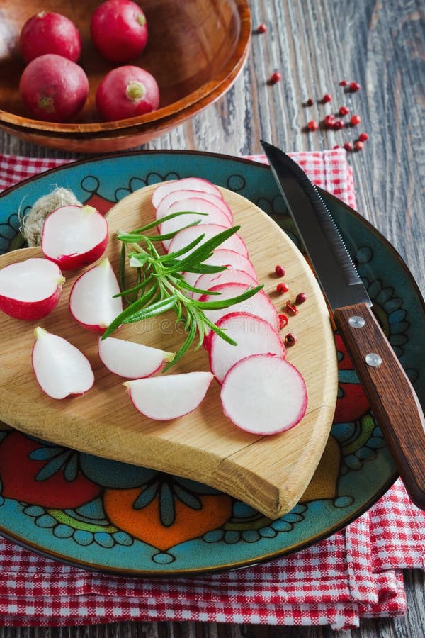 Sliced radish stock image. Image of fruits, gourmet, rosemary - 41338831