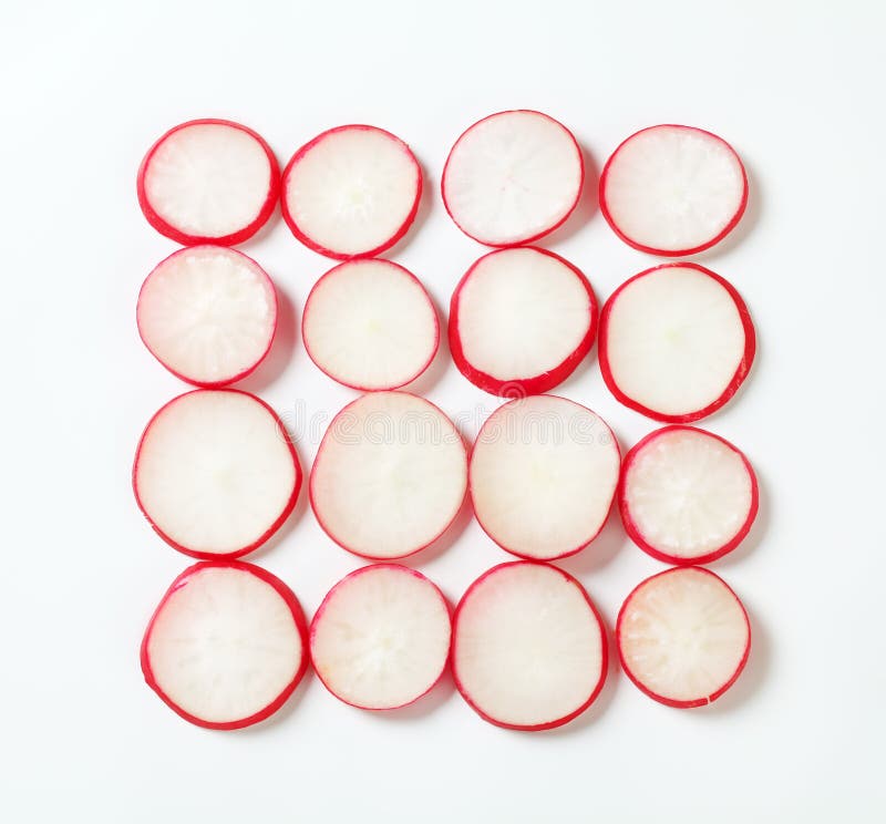 Sliced radishes stock image. Image of clean, round, studio - 60051241