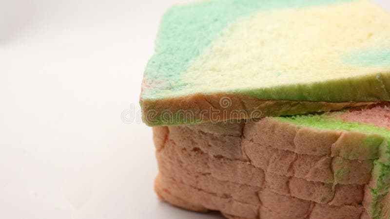 Sliced Rainbow Bread Isolated Stock Photo - Image of kitchen, grain ...