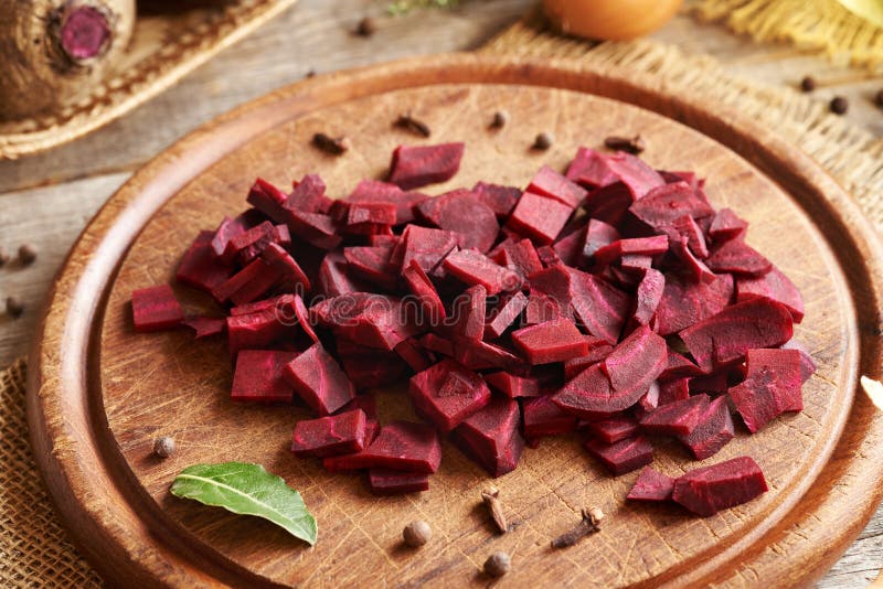 Sliced Red Beetroot with Spices - Preparation of Fermented Beet Kvass ...